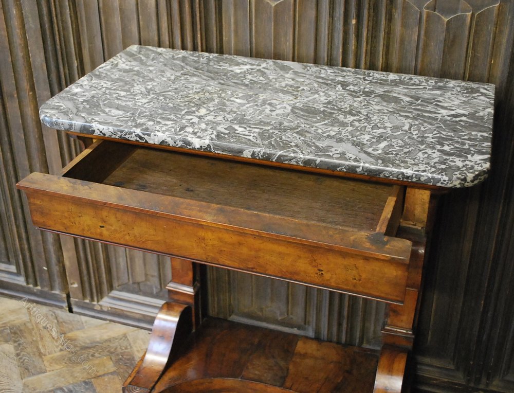 Small French Walnut Console Table - Antiques Atlas