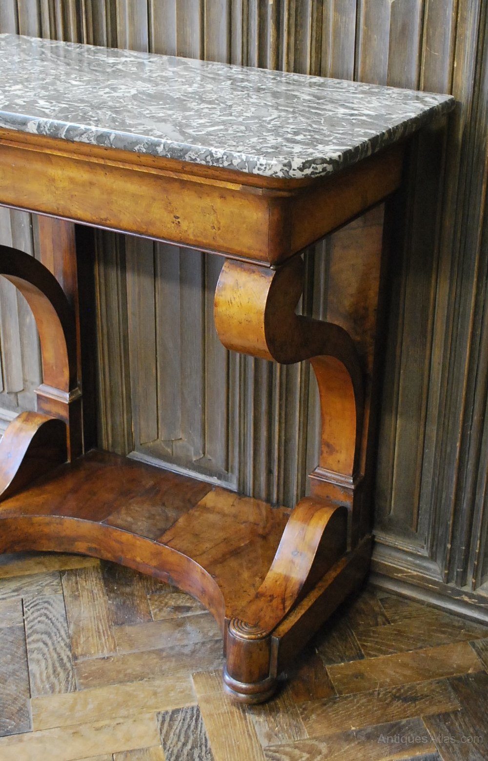 Small French Walnut Console Table - Antiques Atlas