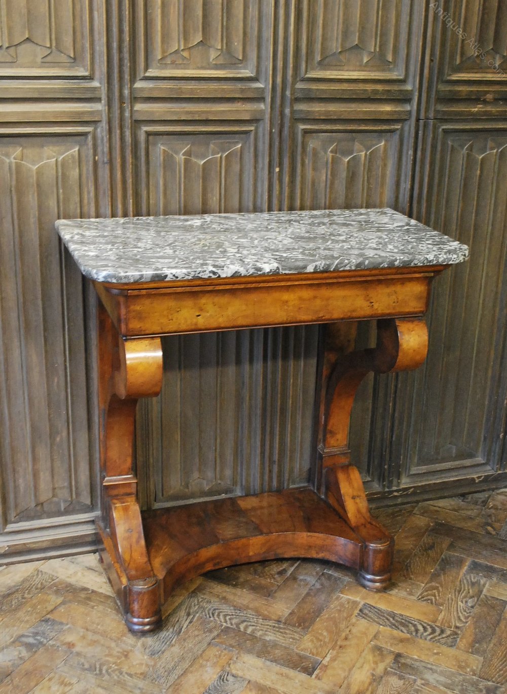 Small French Walnut Console Table - Antiques Atlas