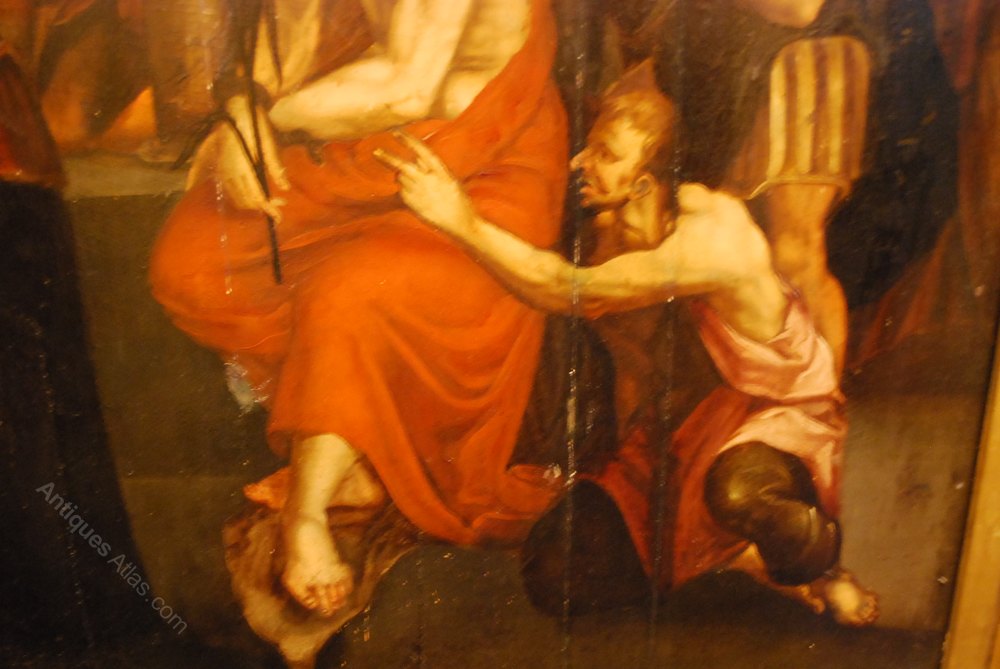 Antiques Atlas - 'The Mocking Of Christ' 17th Century Painting