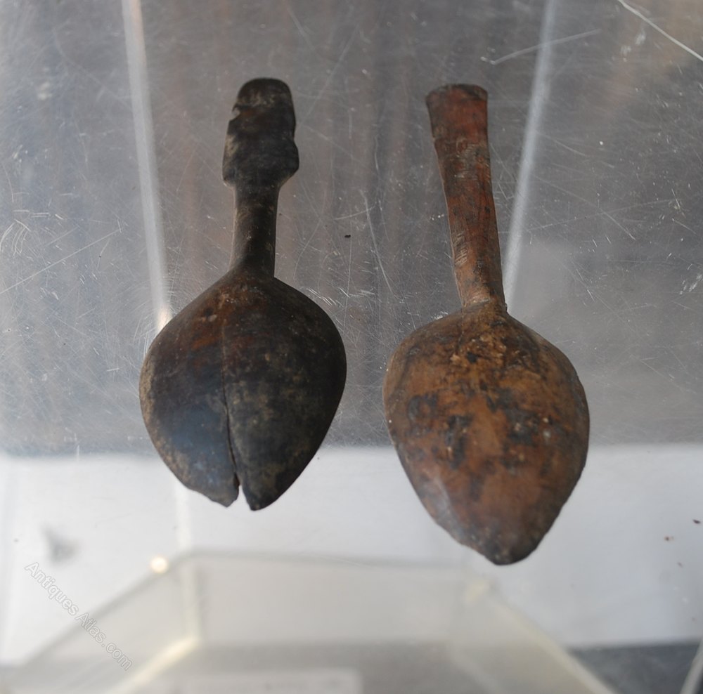 Antiques Atlas - Two Rare 18th Century Treen Spoons