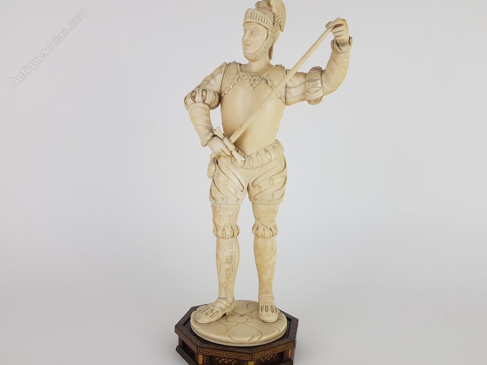 Antiques Atlas - 19th Century French Ivory Figure Of Cavalier