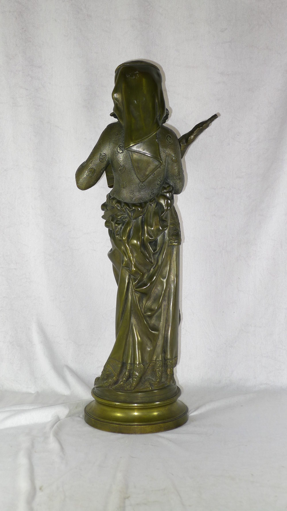 Antiques Atlas - Large 19th C French Bronze And Ivory Figure