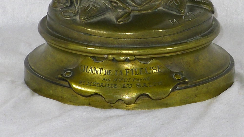 Antiques Atlas - Large 19th C French Bronze And Ivory Figure