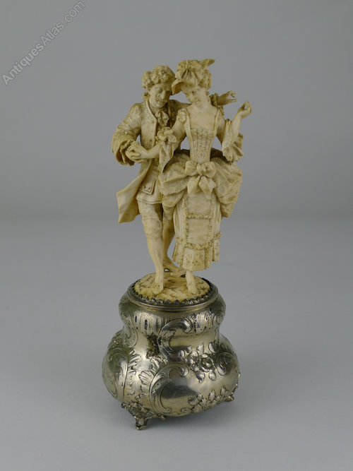 Antiques Atlas - Quality 19th C French Ivory Figure Group