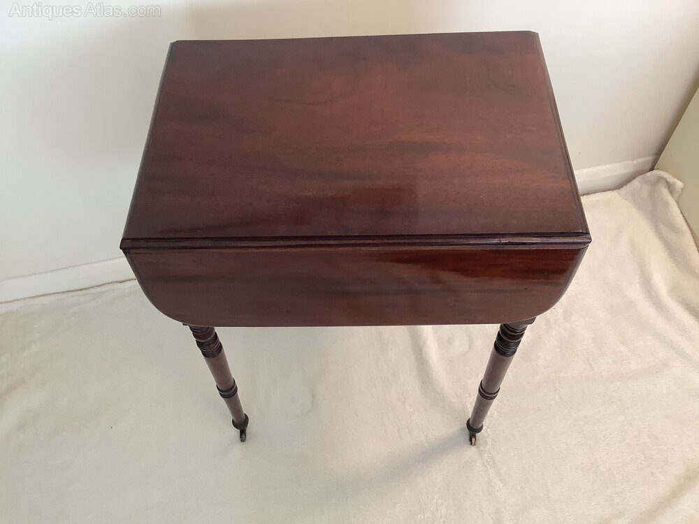 Victorian Mahogany Pembroke Work Table as377a691 - Antiques Atlas