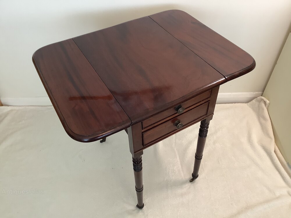 Victorian Mahogany Pembroke Work Table as377a691 - Antiques Atlas