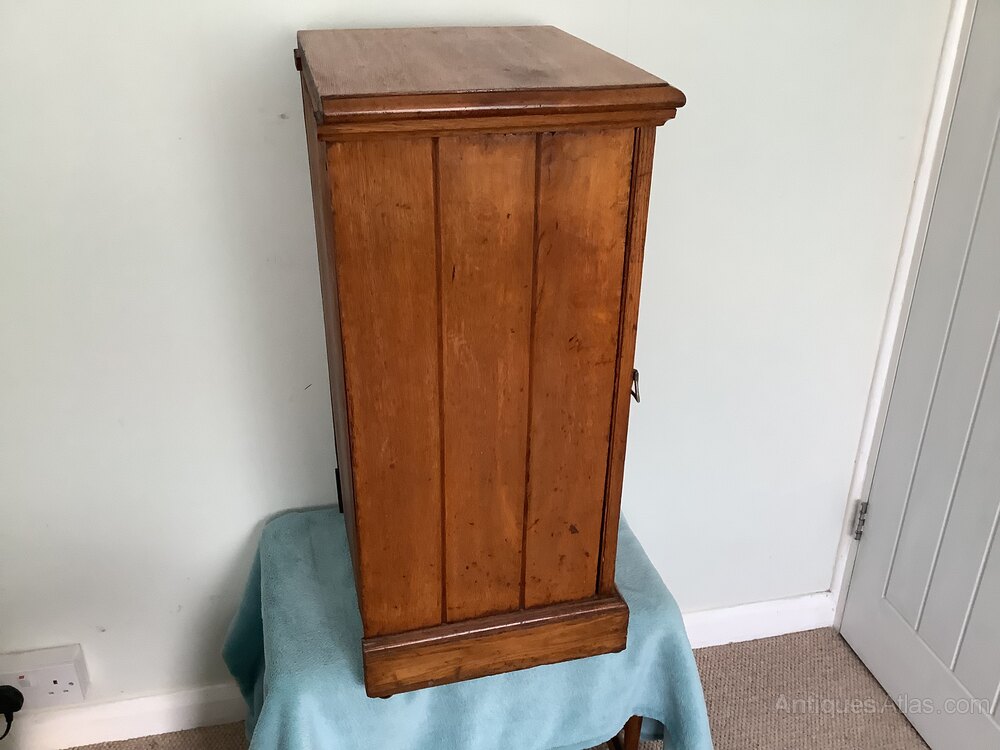 Victorian Solid Ash Pot Cupboard as377a668 - Antiques Atlas