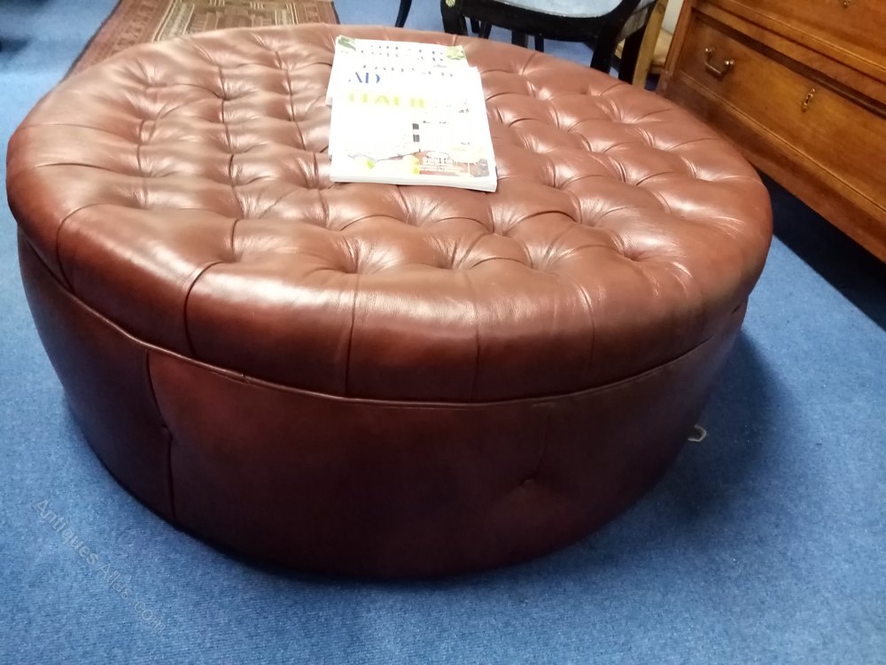 Fabulous Country House Large Circular Stool - Antiques Atlas