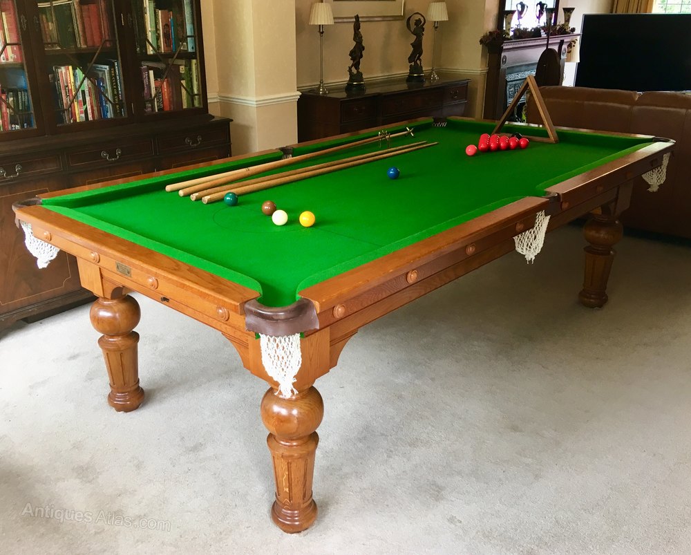 Antiques Atlas 8 X 4 Slate Convertible Snooker Pool Dining Table
