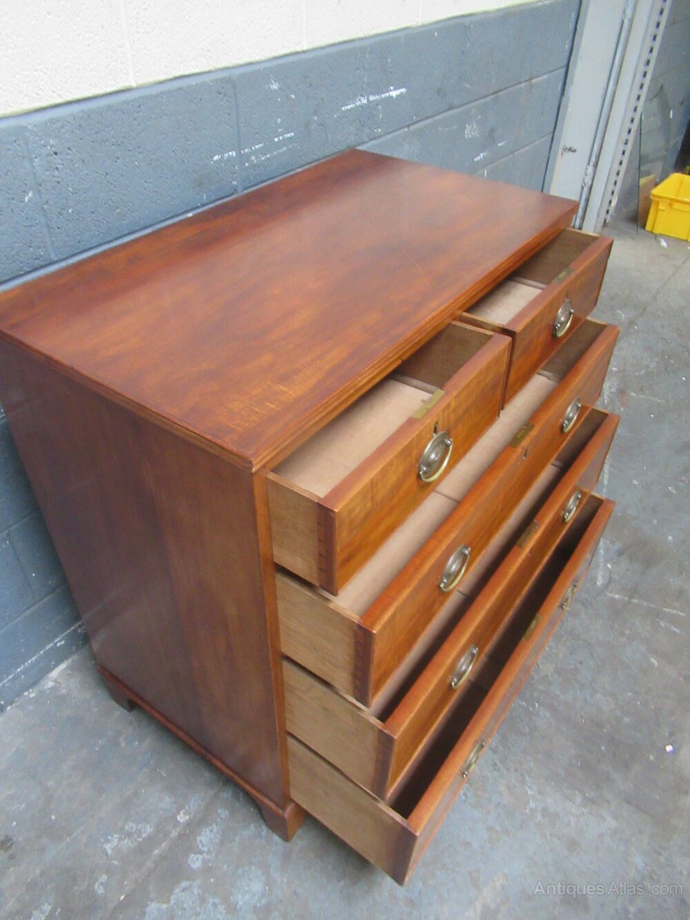 19th Century Mahogany Chest Of Drawers as350a2509 - Antiques Atlas