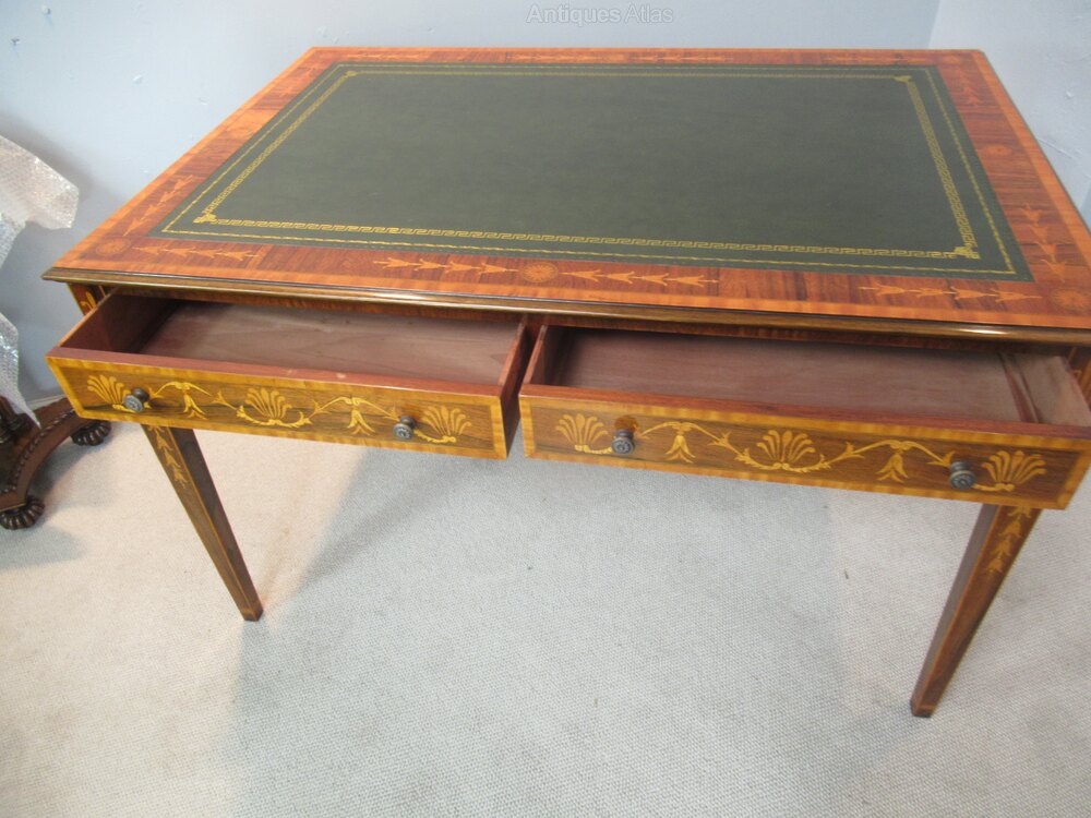 Antiques Atlas - Inlaid Mahogany Table Desk as350a2657