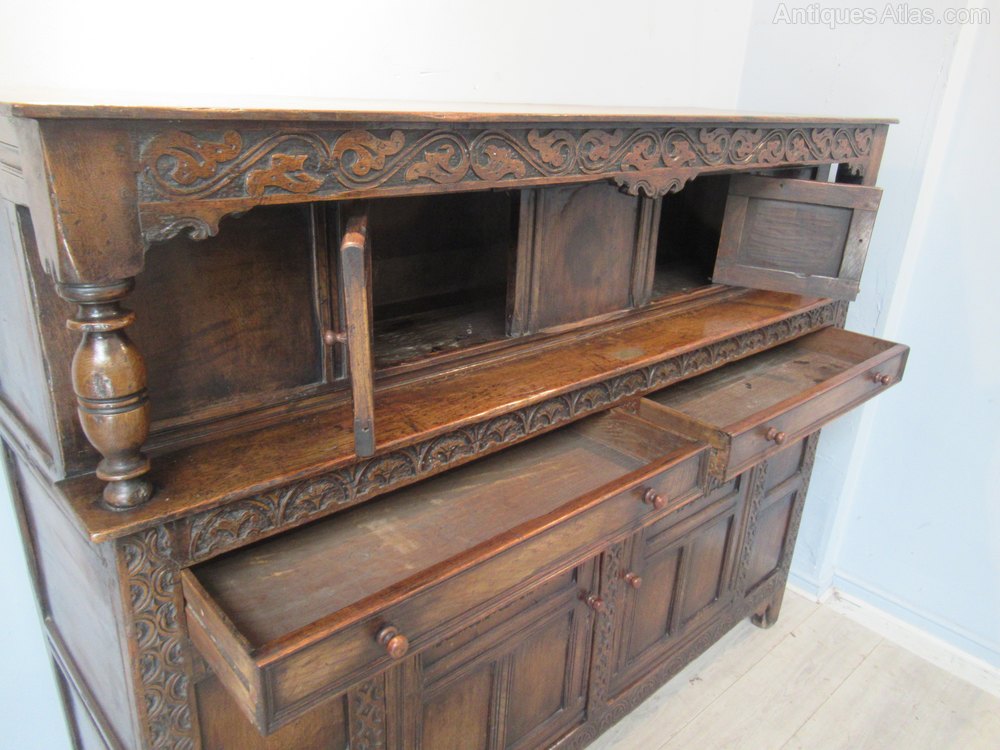 Large Oak Court Cupboard - Antiques Atlas