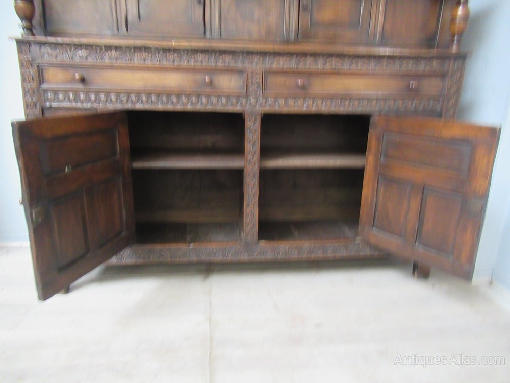 Large Oak Court Cupboard - Antiques Atlas