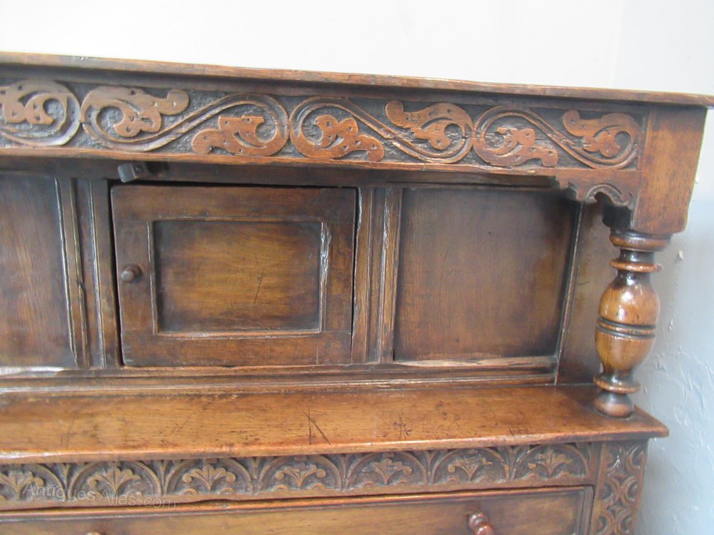 Large Oak Court Cupboard - Antiques Atlas