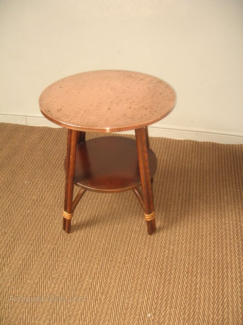 Antiques Atlas - Lusty Round Copper Top Occasional Table
