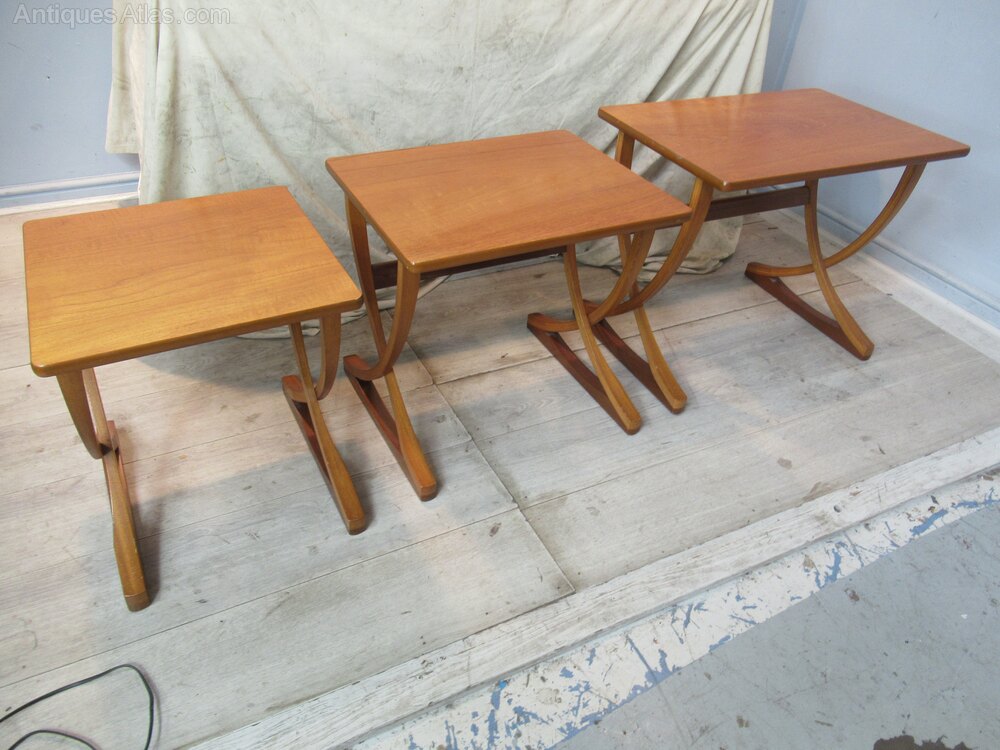 Antiques Atlas - Mid Century Nathan Nest Of Three Tables,