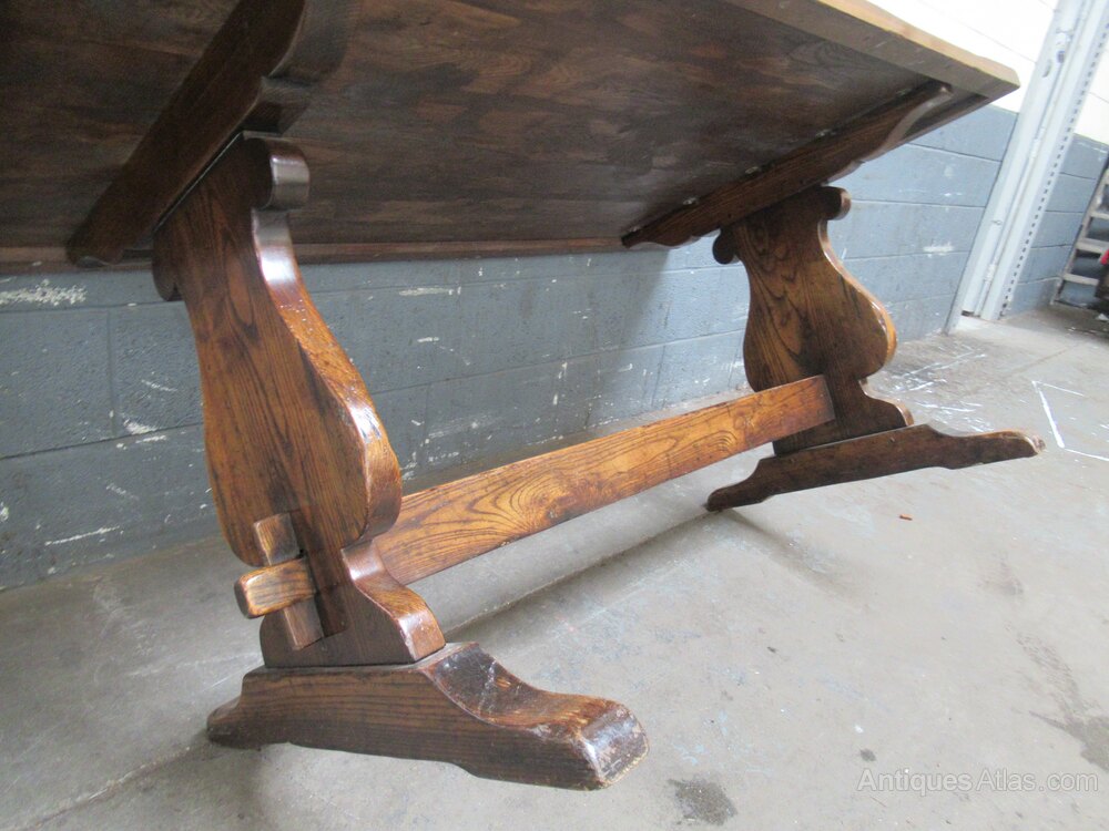 Antiques Atlas - Oak Refectory Style Dining Table as350a2240