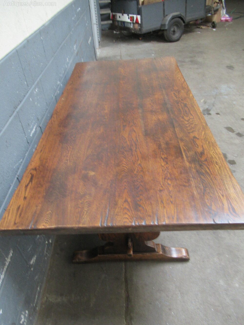 Antiques Atlas - Oak Refectory Style Dining Table as350a2240