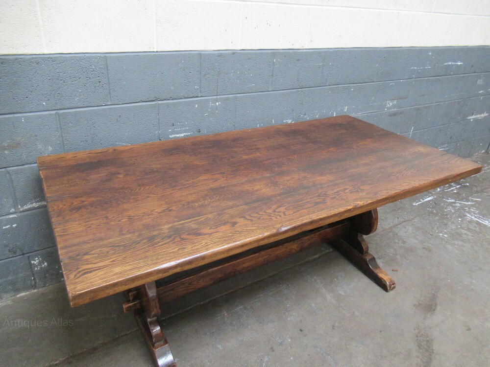 Antiques Atlas - Oak Refectory Style Dining Table as350a2240