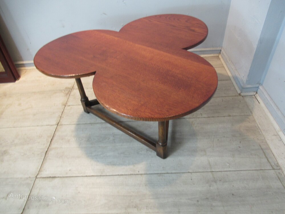 Antiques Atlas - Oak Clover Leaf Shaped Coffee Table as350a2226