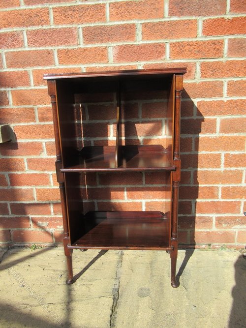 Small Mahogany Open Book Case - Antiques Atlas