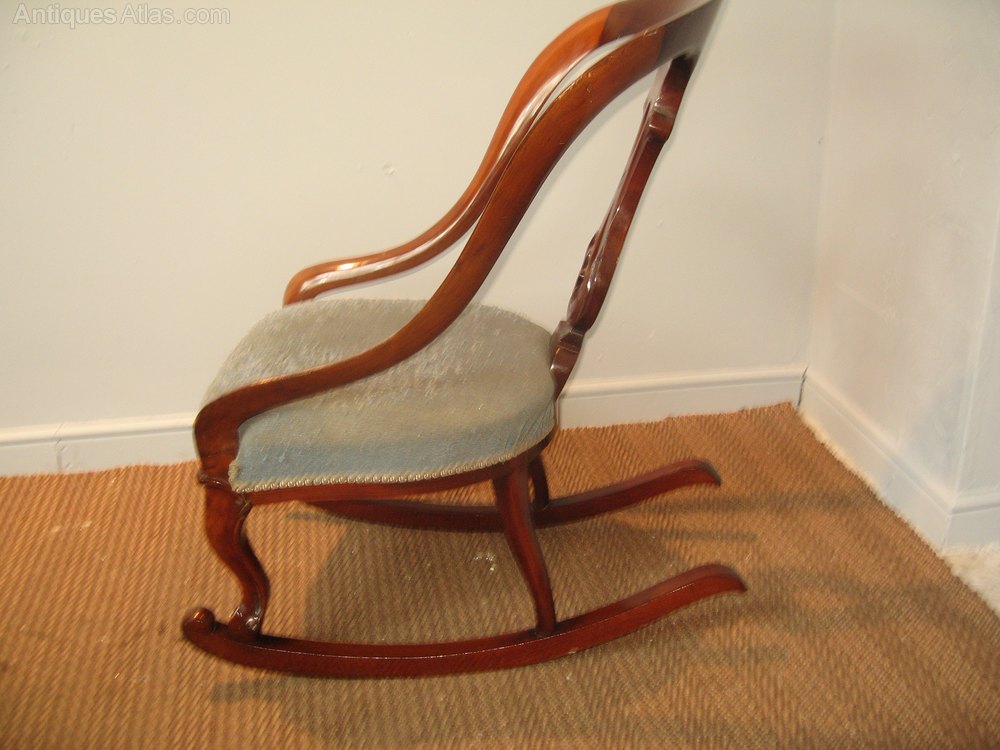 Victorian Mahogany Rocking Chair - Antiques Atlas