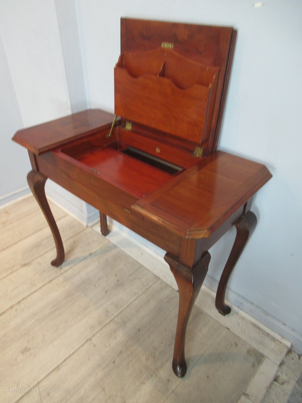 Mahogany Folding Writing Desk - Antiques Atlas