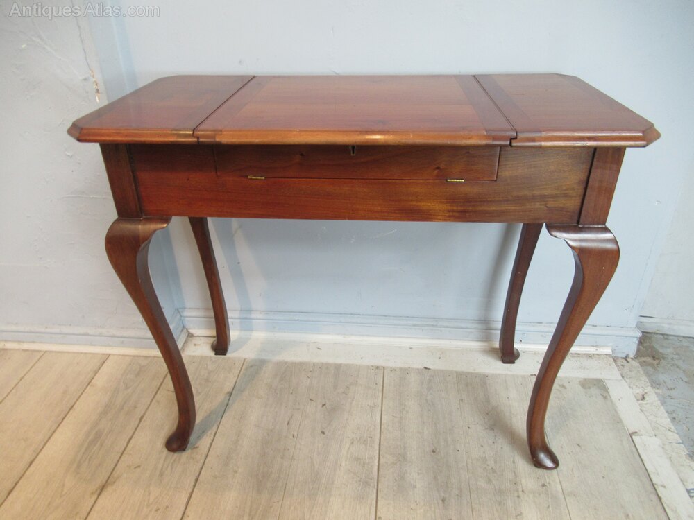 Mahogany Folding Writing Desk - Antiques Atlas
