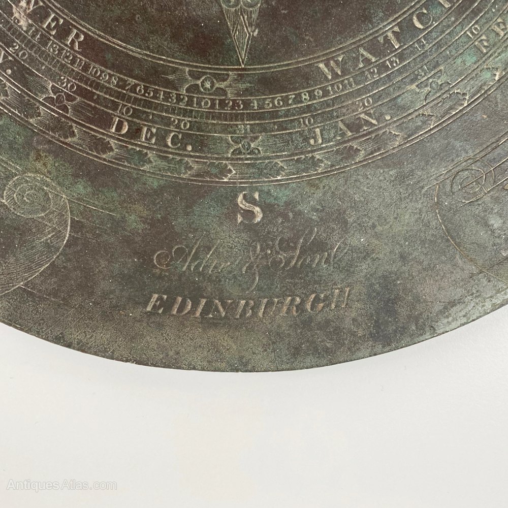 Antiques Atlas - Large Sun Dial By Adie & Son Edinburgh as542a787