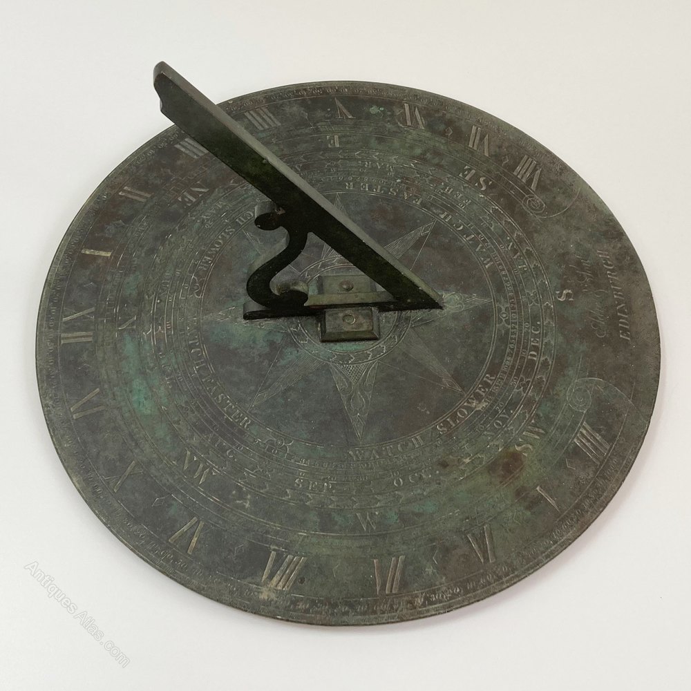Antiques Atlas - Large Sun Dial By Adie & Son Edinburgh as542a787
