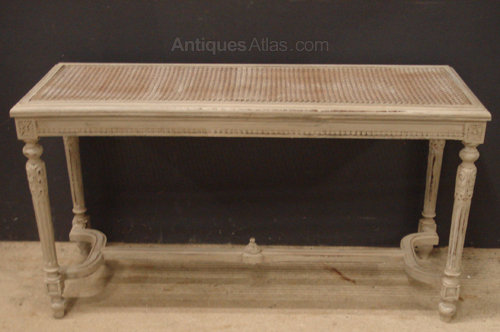 Antique French Cane Stool - Antiques Atlas