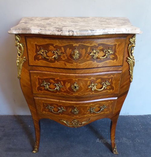 Antique French Commode Chest Of Drawers C1880 - Antiques Atlas
