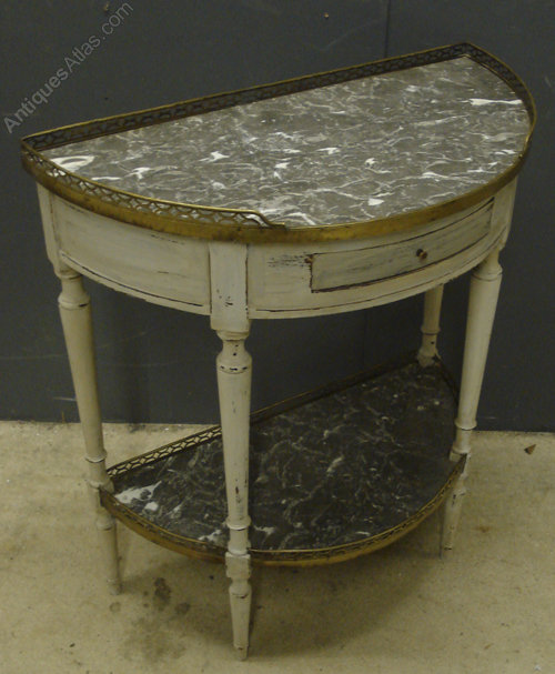 Antique French Demi-lune Table - Antiques Atlas