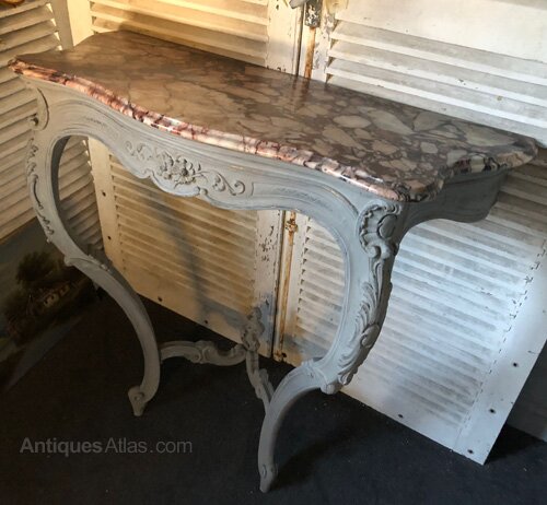 Large Antique French Console Table Circa 1860 as109a4056 / 8205 ...