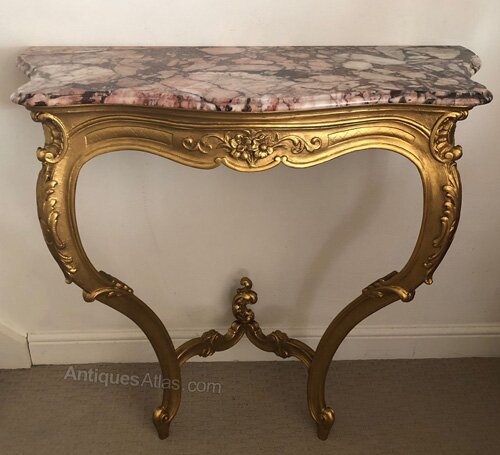 Large Antique French Console Table Circa 1860 as109a4128 / 8283 ...
