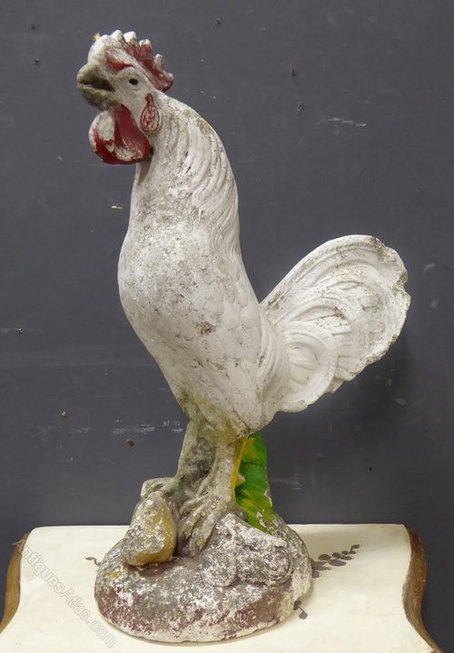 Antiques Atlas - Vintage French Cockerel Statue as109a2918 / 6562
