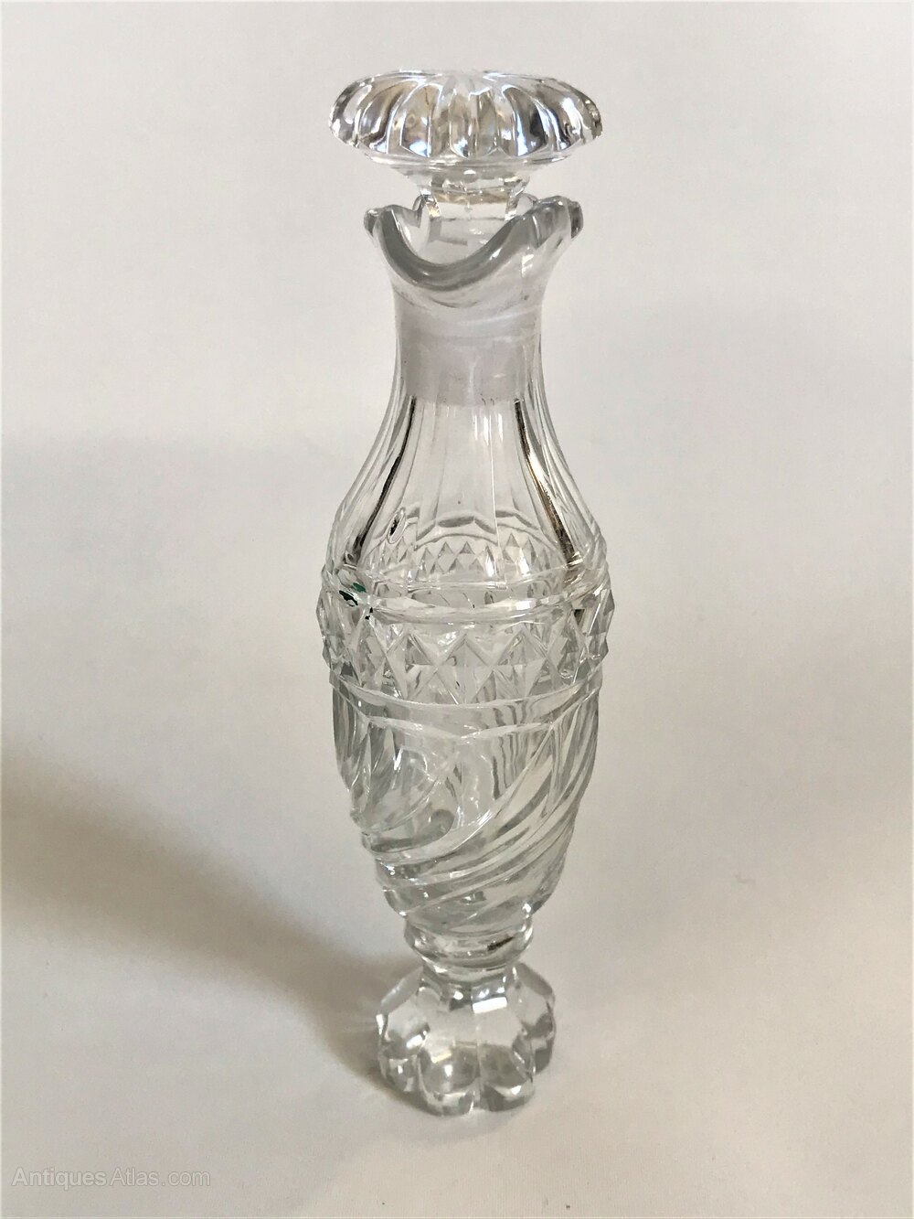 Antiques Atlas - A Superb Georgian Regency Cut Glass Oil Bottle ...