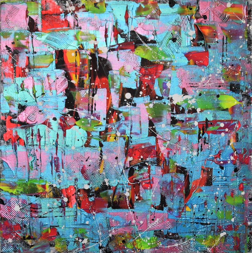 Antiques Atlas - Original Abstract Artwork On Stretched Canvas