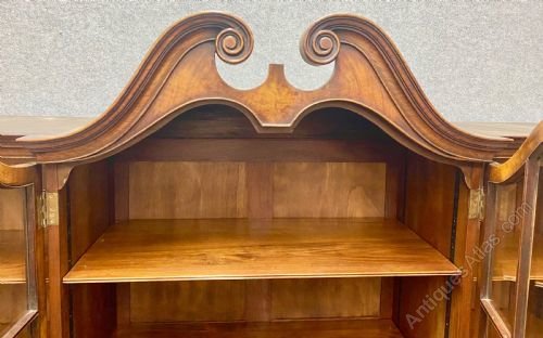 Maple & Co. Breakfront Walnut Bookcase - Antiques Atlas
