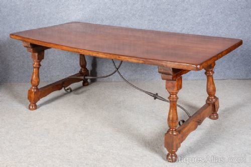 Spanish Style Refectory Dining Table - Antiques Atlas