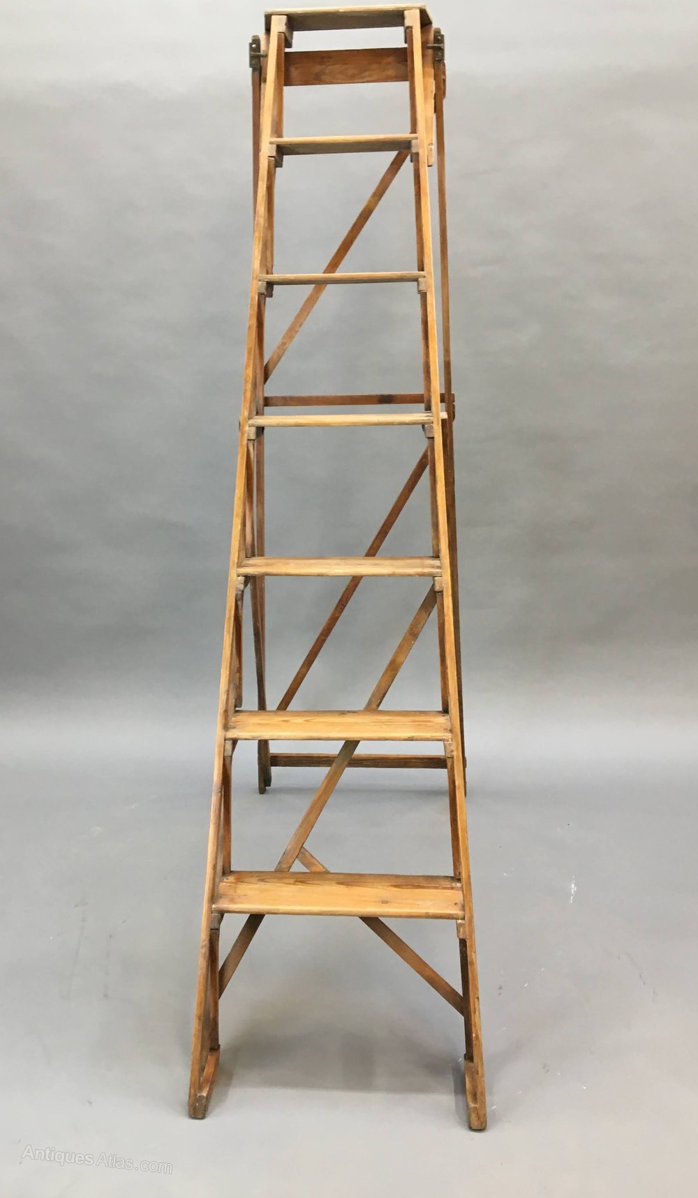 Early C20th Hatherley Step Ladder as778a548 - Antiques Atlas