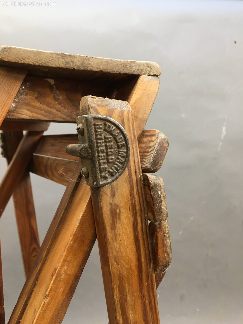 Early C20th Hatherley Step Ladder as778a548 - Antiques Atlas