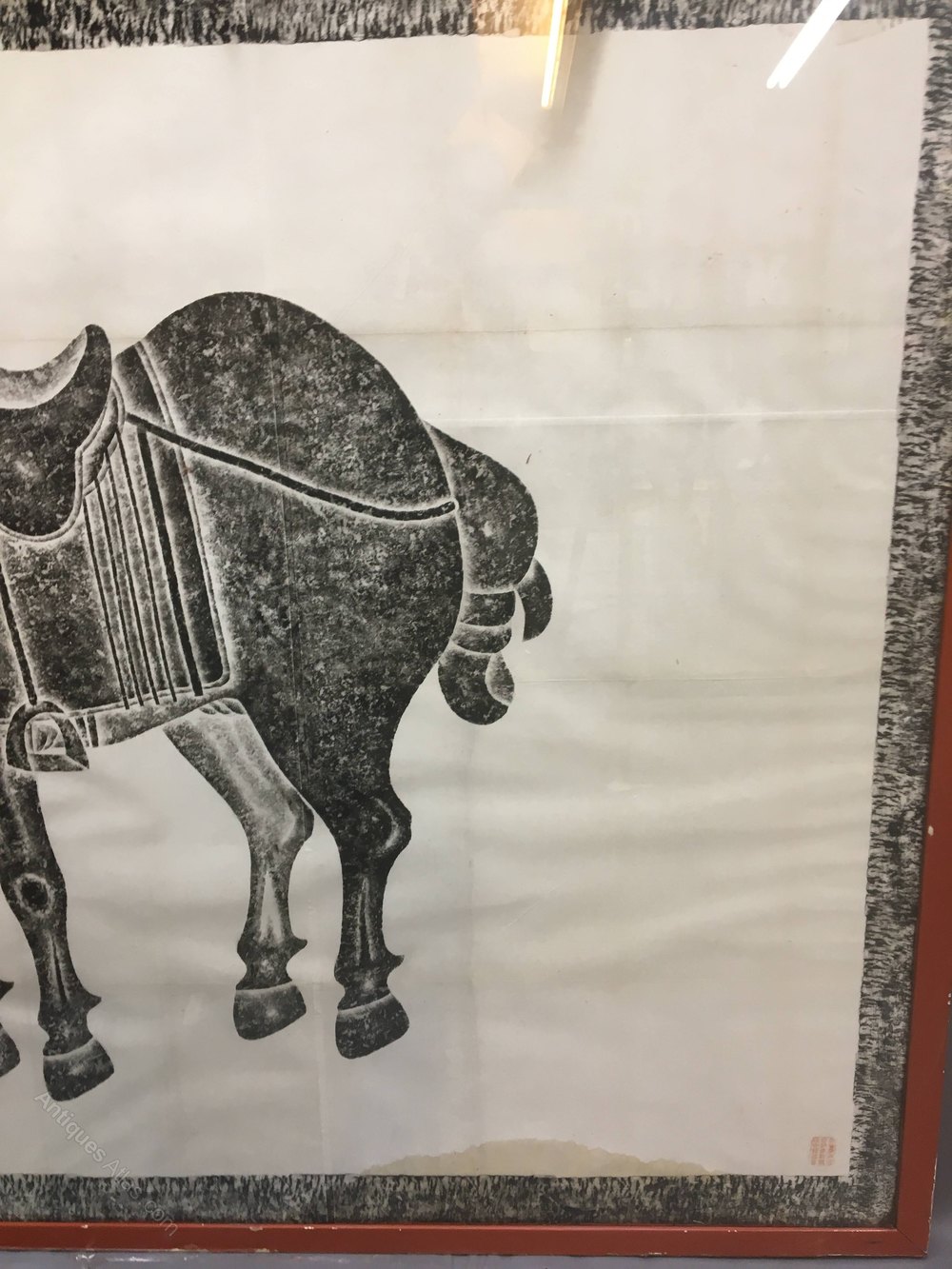 Antiques Atlas - Early C20th Large Scale Tang Horse Brass Rubbing.