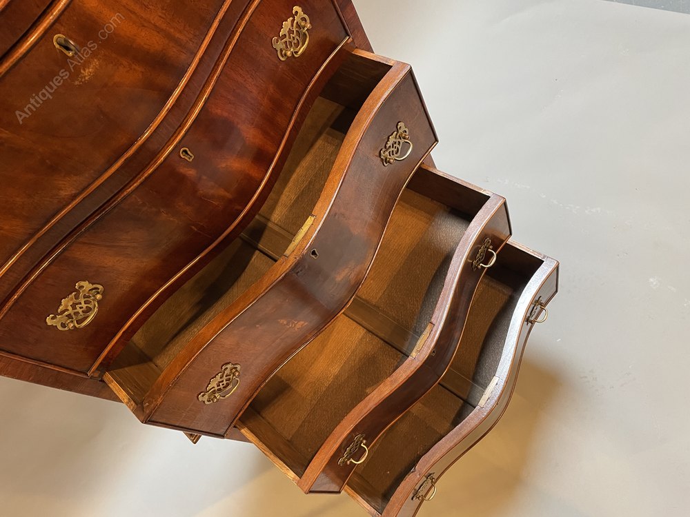 George III Revival Narrow Chest On Chest Of Drawers - Antiques Atlas