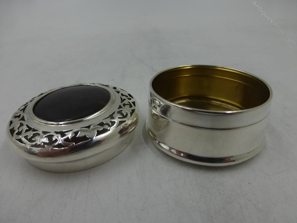 Antiques Atlas - Antique Silver And Tortoise Shell Box London 1913