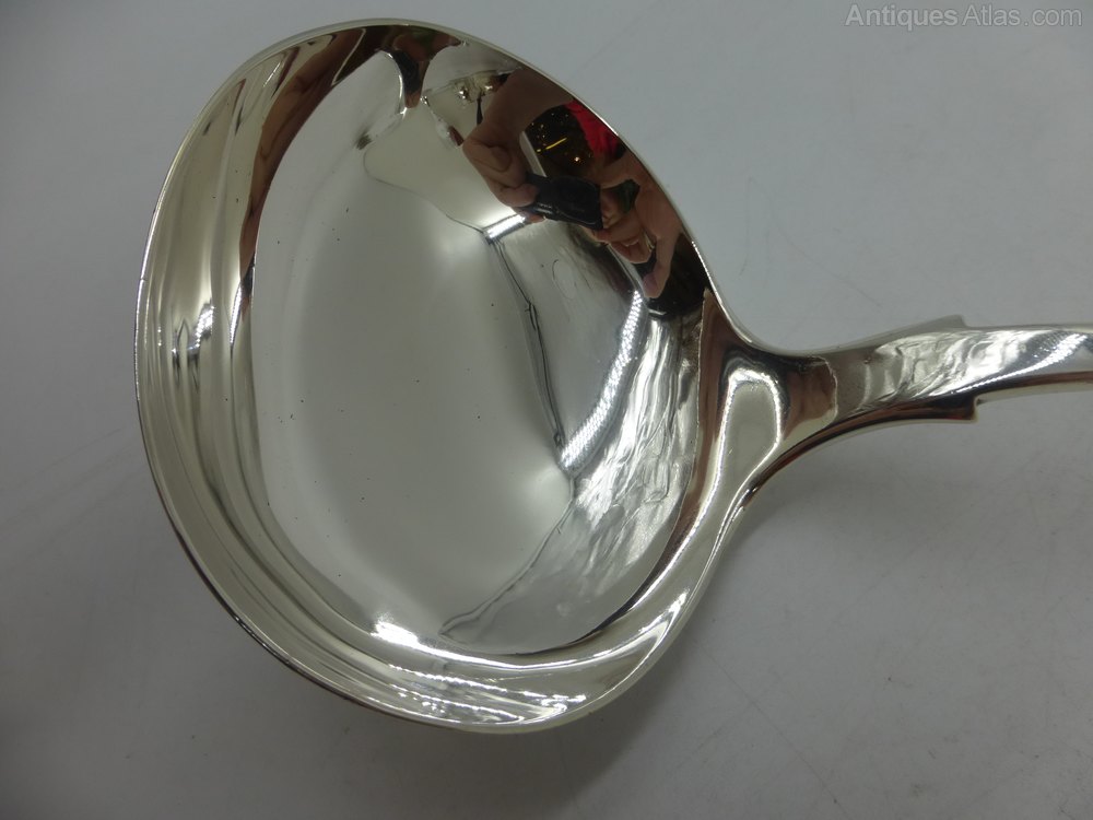 Antiques Atlas - Silver Soup Ladle Sheffield 1900