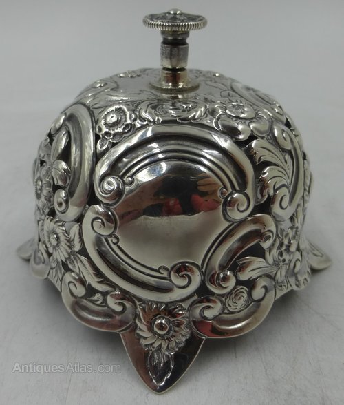 Antiques Atlas - Victorian Silver Table Bell Birmingham 1892