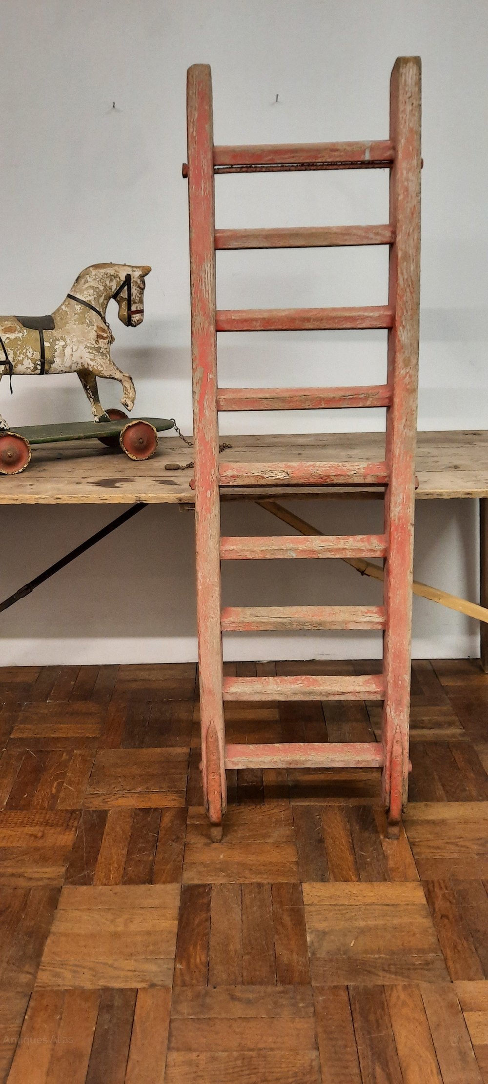 1930s Heavy Painted Ladder - Antiques Atlas