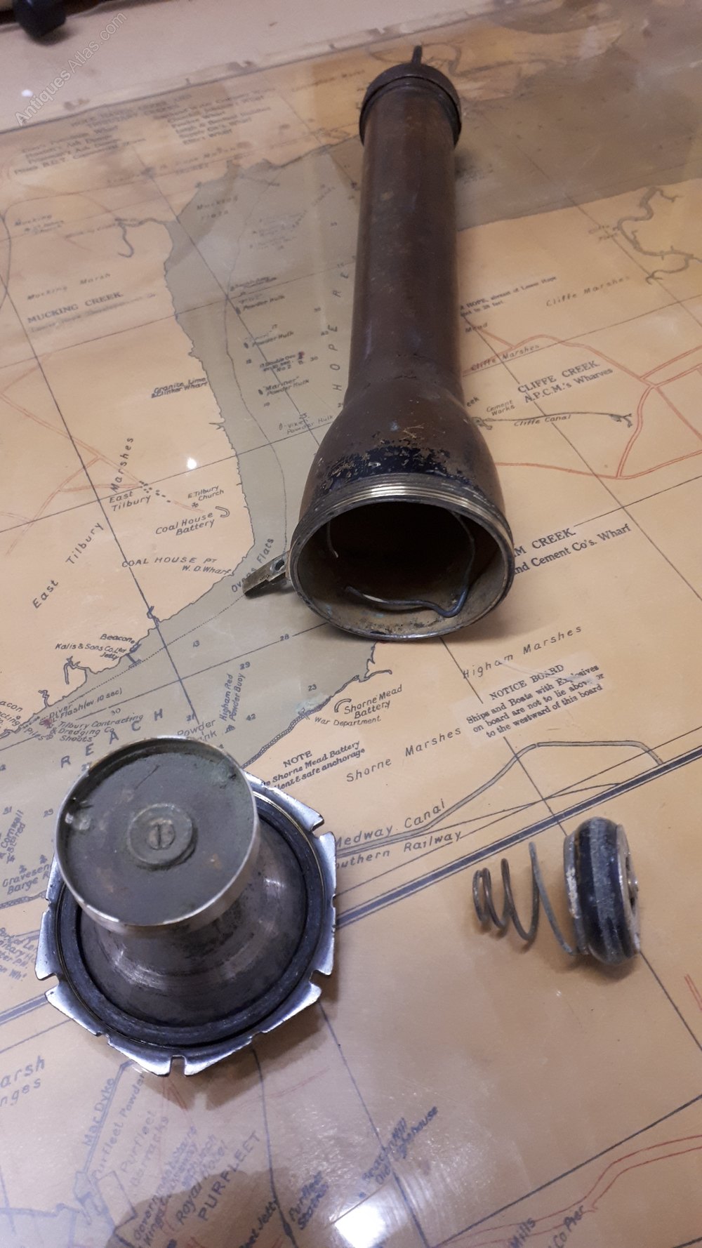 Antiques Atlas - Miners Vintage Spark Proof Torch as488a463